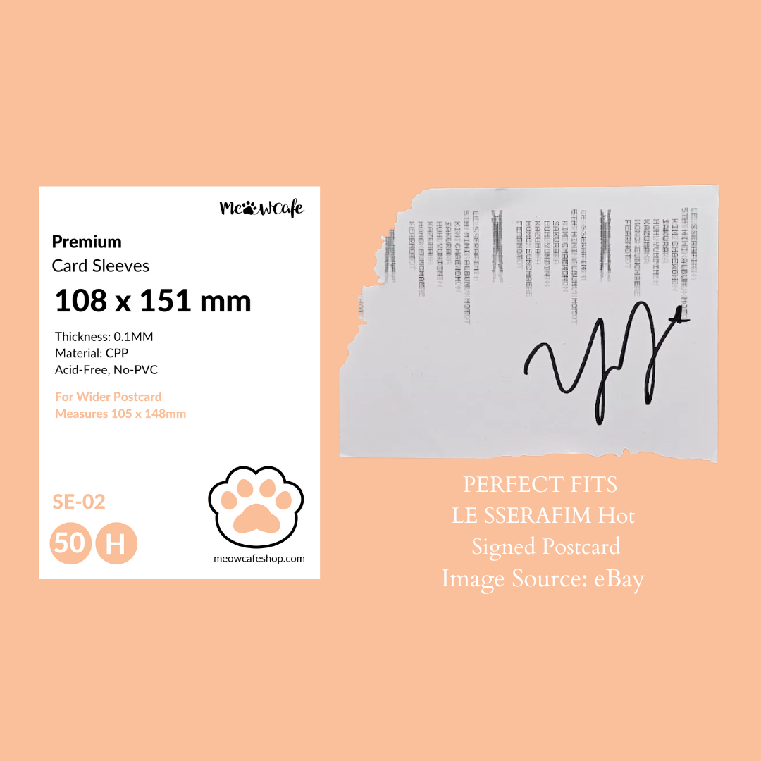 Signed Postcard Sleeve – MeowCafeShop