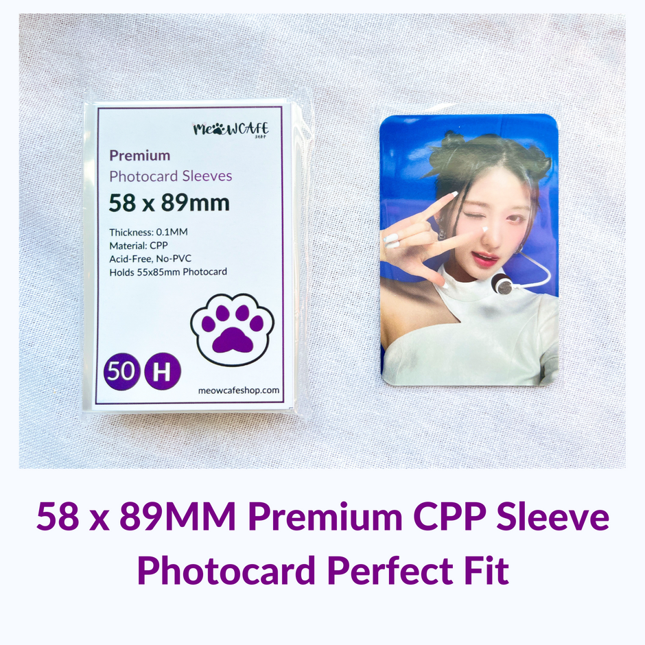 [88x122MM] Meowcafe Premium CPP Card Sleeve for Kihno Kit Album Photoc ...