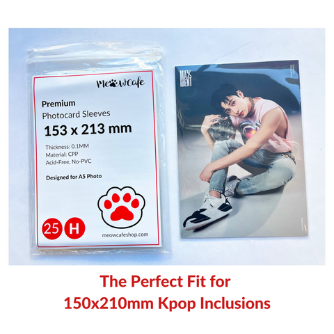 [153x213MM] Meowcafe Premium CPP Card Sleeve (Pack of 25 Sleeves ...