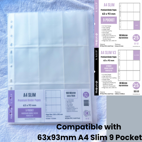 K-KEEP [Binder Backboards] - For [A4 Standard] Binder - 11 Holes Gener ...