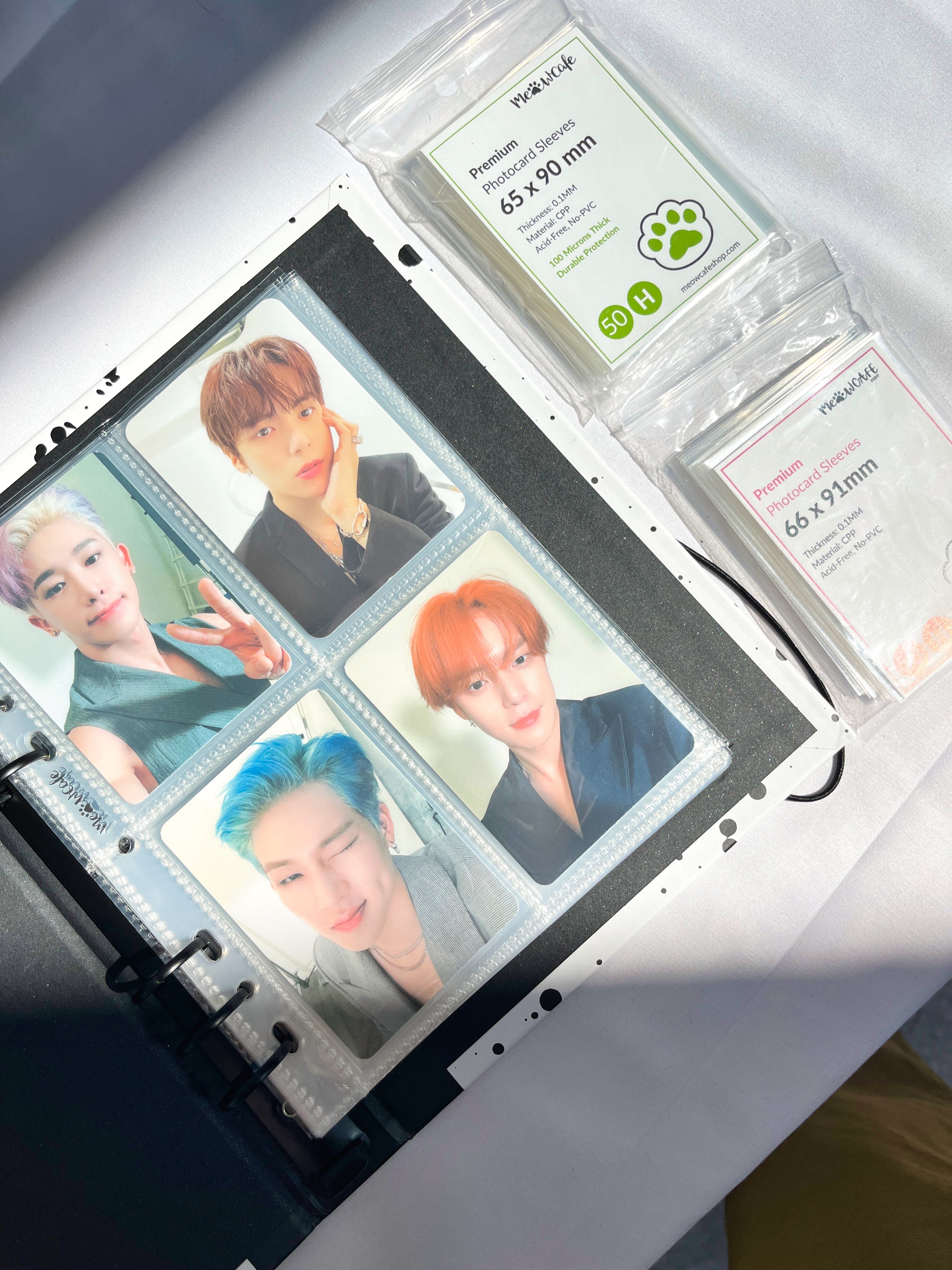 [65x90MM] Meowcafe Premium CPP Card Sleeve for Kpop Photocards Perfect ...