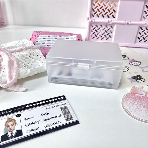 Matte Kpop Photocards Collect Box Photocard Holder Minimalist Photocar ...